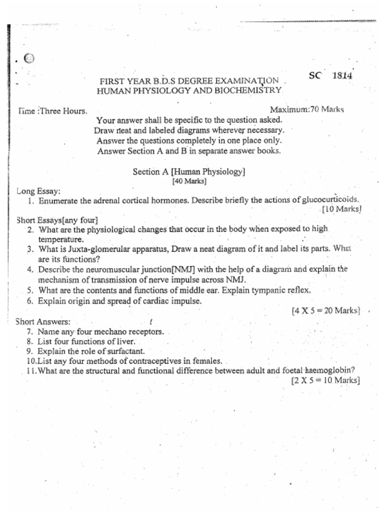 RGUHS Physio & Biochem | PDF