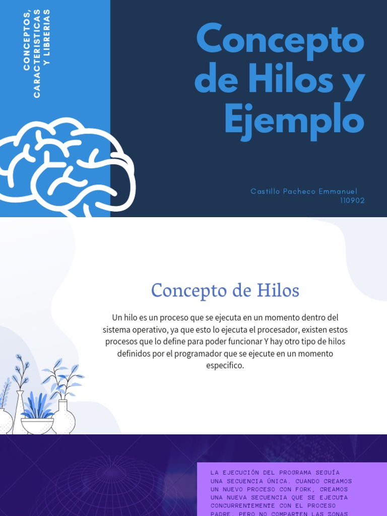 Hilos en Java: Conceptos y Ejemplos | PDF | Hilo (Computación) | Objeto (informática)