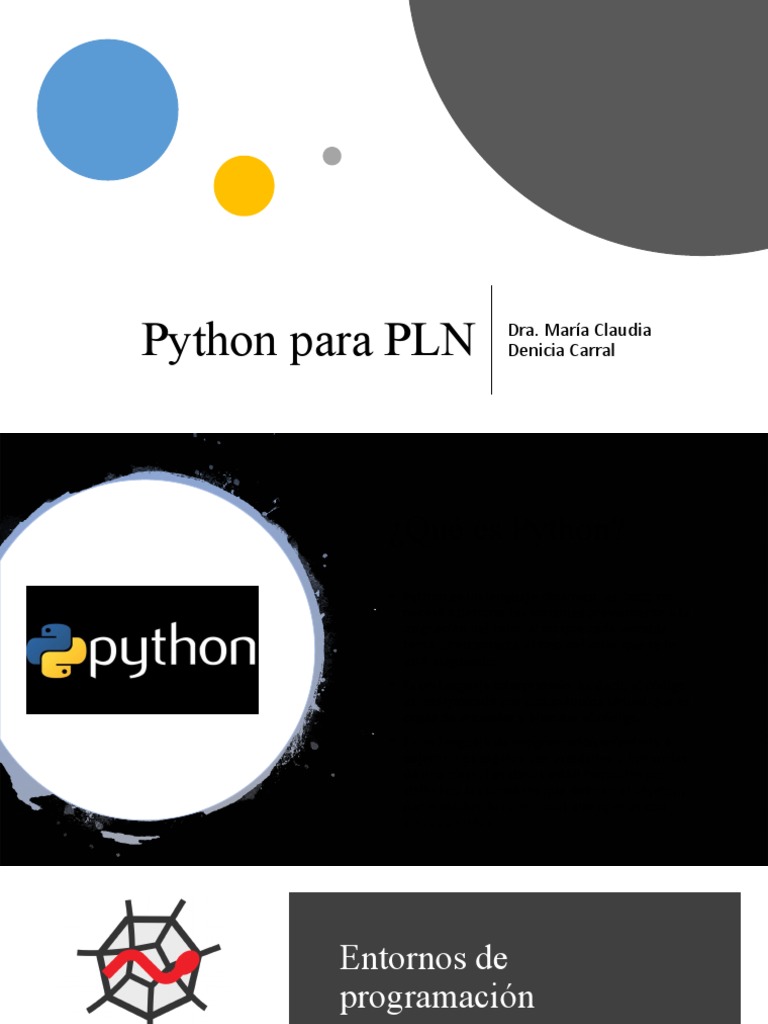 Python Para Pln Pdf Objeto Informática Python Lenguaje De Programación