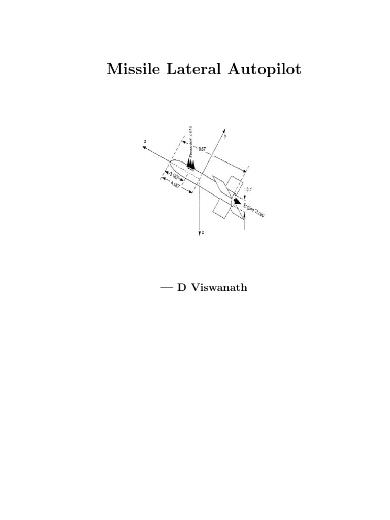 Missile Autopilot Math Modeling | PDF | Flight Dynamics (Fixed Wing ...