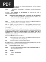 Christmas Party Script | PDF | Cooking, Food & Wine