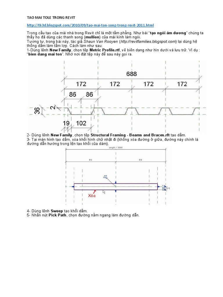 Tao Mai Tole Trong Revit | PDF