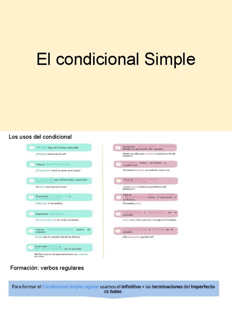 Condicional Simple PDF | PDF