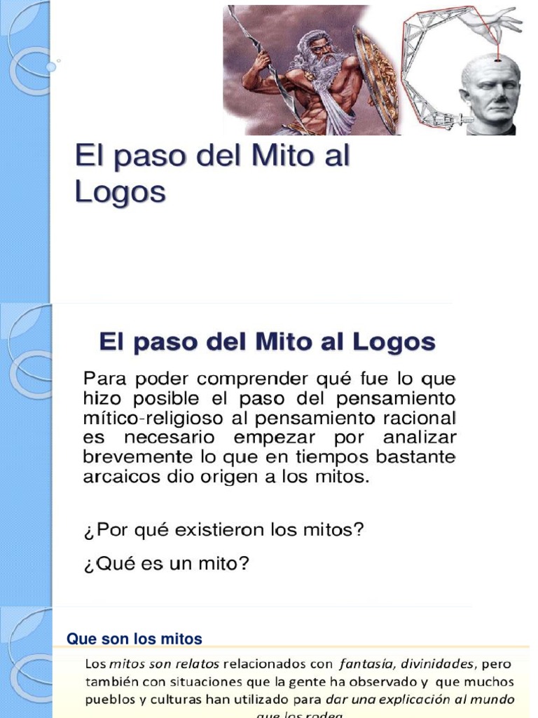 Mitos y Pensamiento Racional | PDF | Filosofía | Relaciones personales, crianza y desarrollo ...