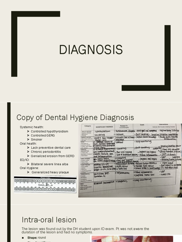 Diagnosis | PDF | Dentistry Branches | Medical Specialties