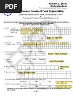 Sample Filled EPF Composite Declaration Form 11 | PDF | Access Control ...