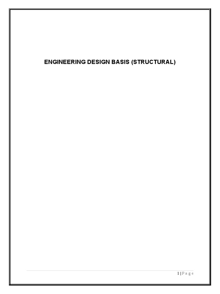 Engineering Design Basis (Structural) | PDF | Geotechnical Engineering ...