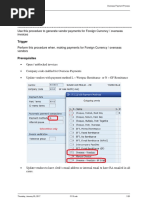 F110 Automatic Payment Process in SAP | PDF | Payments | Cheque