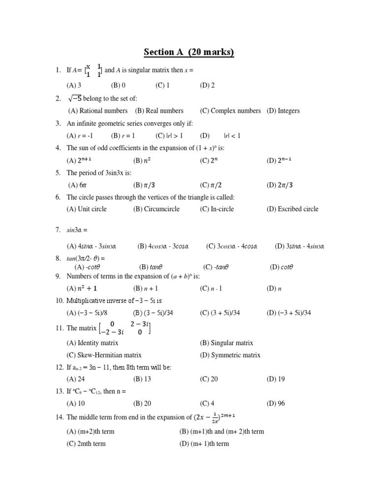 Math 1st Year | PDF | Sine | Trigonometric Functions