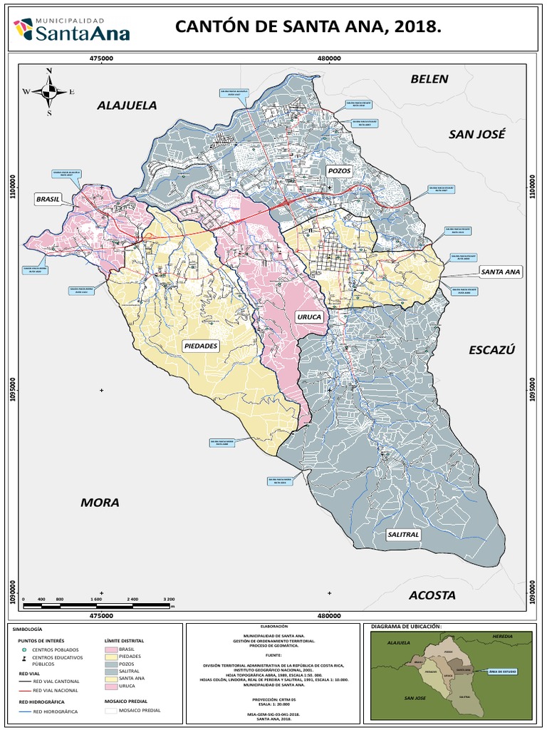 Mapa Santa Ana Mayo 2018 PDF | PDF