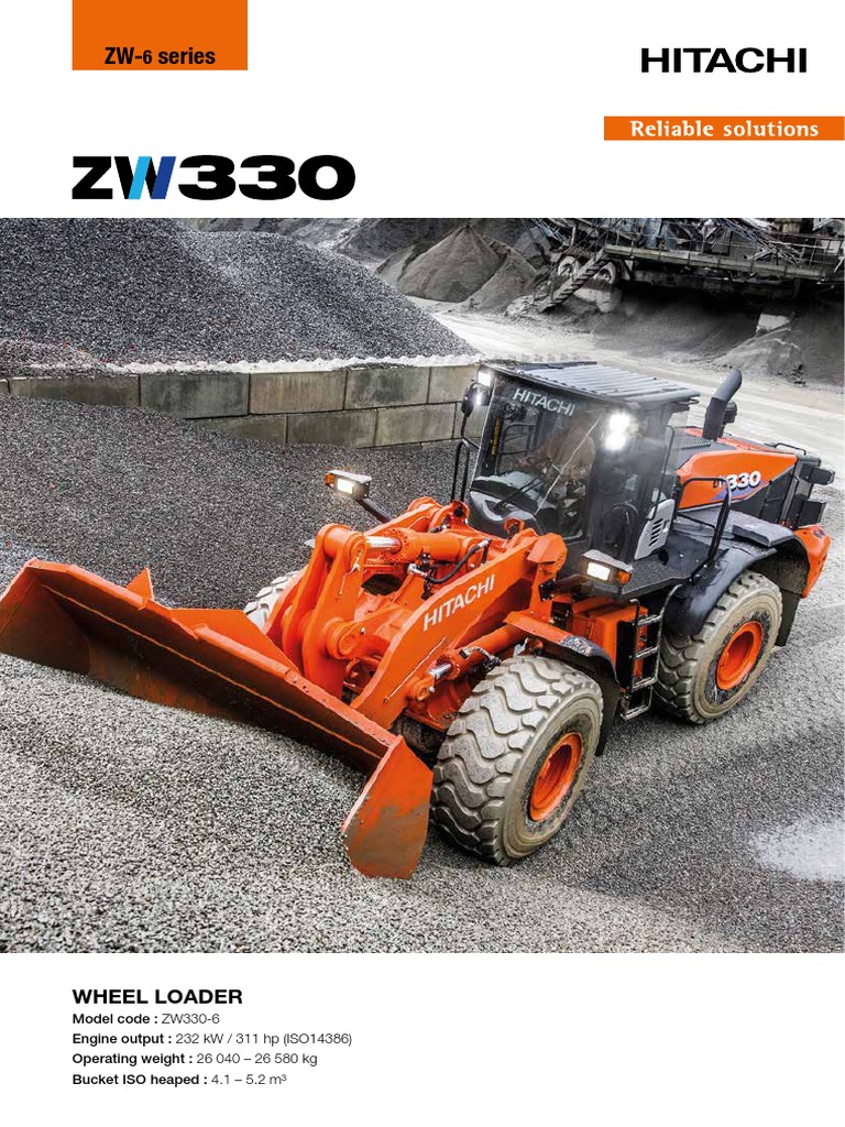 ZW330 6 Brochure | PDF | Automatic Transmission | Transmission (Mechanics)