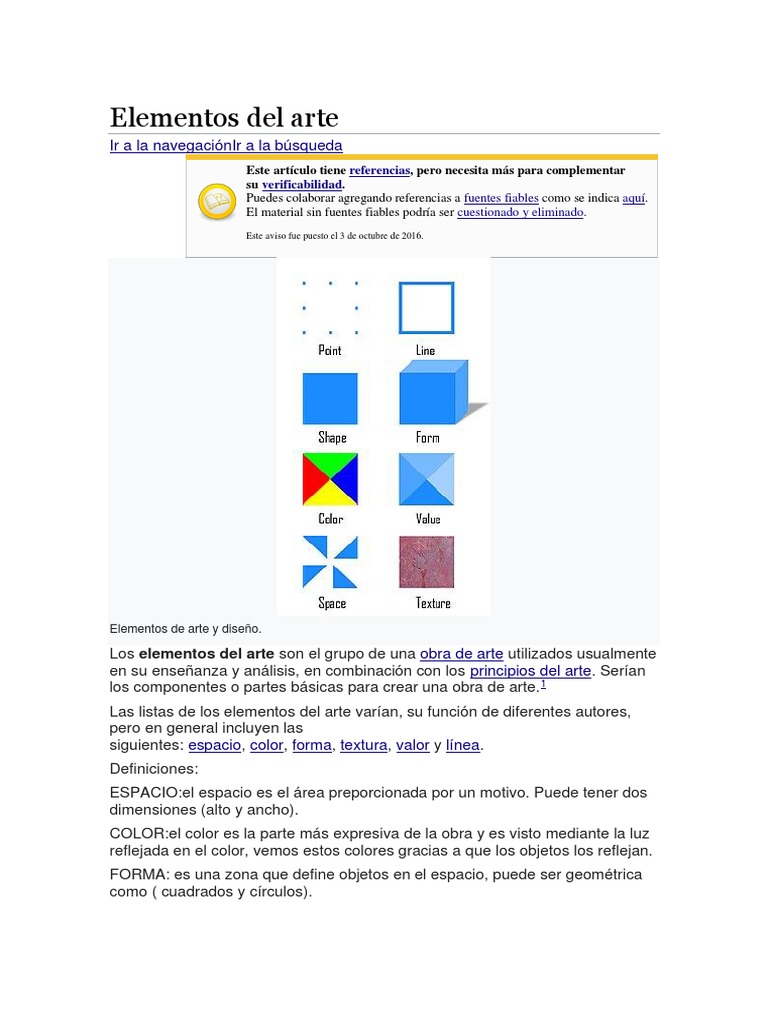 Elementos Del Arte | PDF | Visión | Pinturas