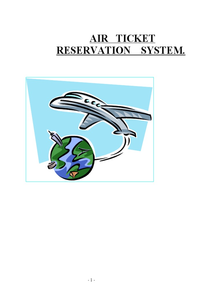 Air Ticket Reservation System | PDF | Microsoft Access | Databases