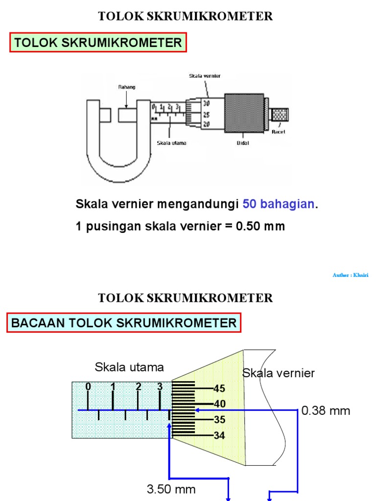 6.tolok Skru Mikrometer | PDF