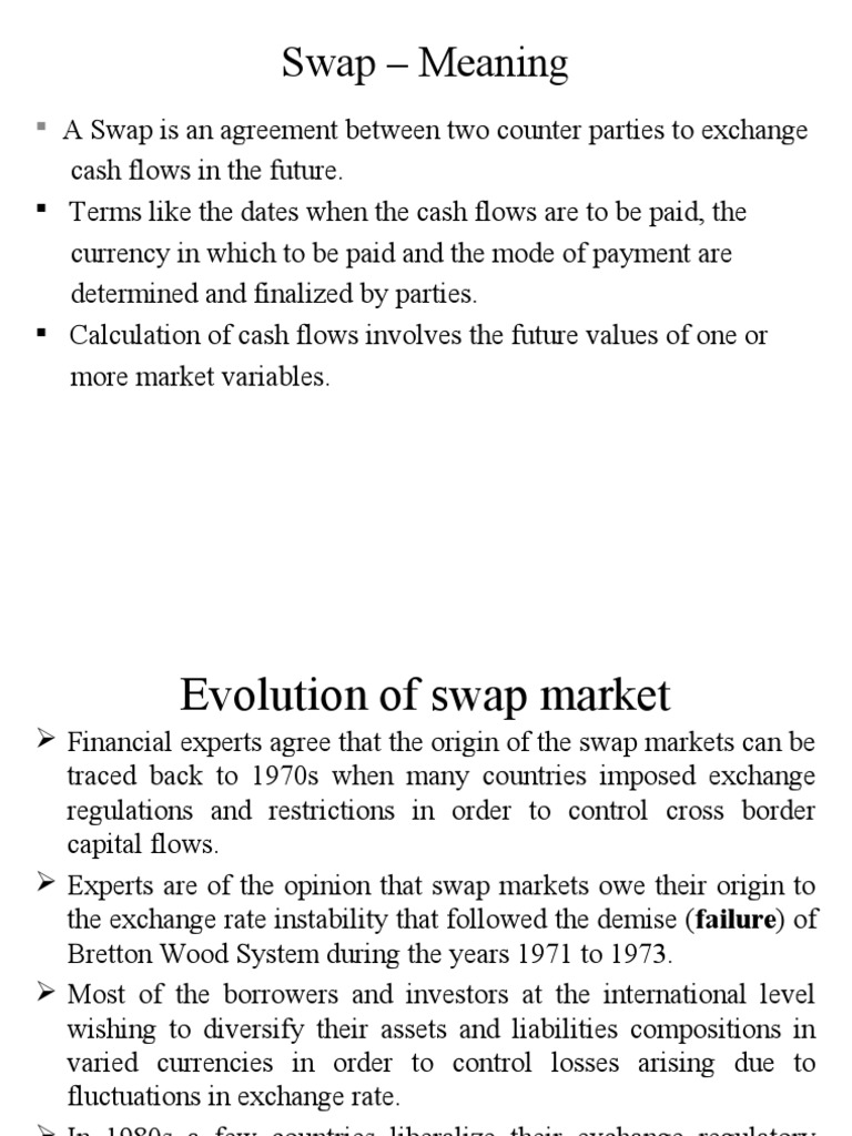 Swap - Meaning | PDF | Currency Swap | Swap (Finance)