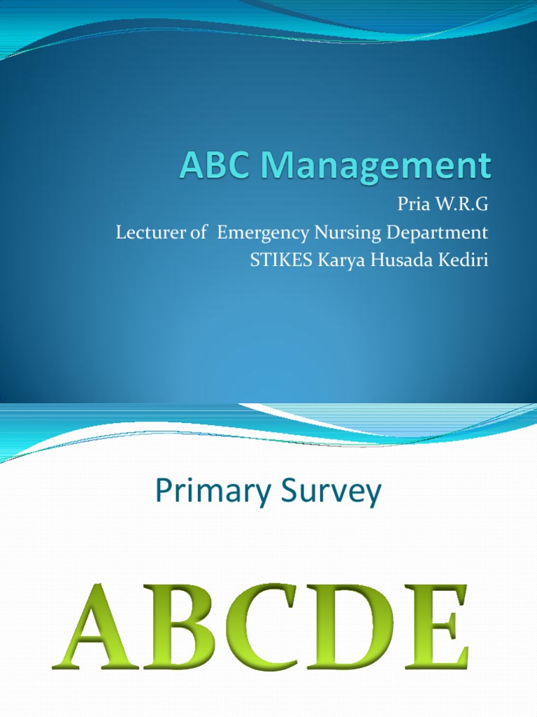 Abc Management | PDF | Cardiopulmonary Resuscitation | Human Diseases ...