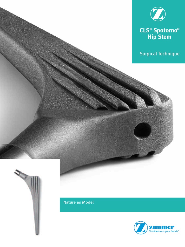 CLS Spotorno Hip Stem: Surgical Technique | PDF | Hip | Pelvis