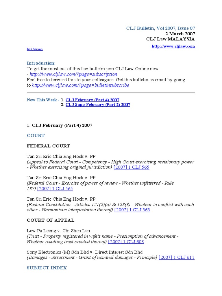 LAW784 - DISCUSSION Eric Chia Case | PDF | Appeal | Common Law