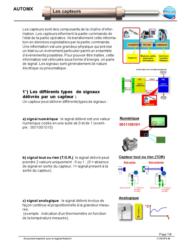 05 Capteurs | PDF | Capteur | Interrupteur