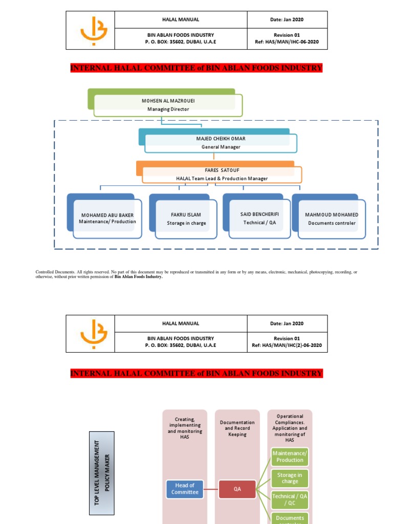 8 Internal Halal Committee PDF | PDF | Business
