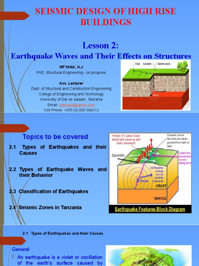 Lecture 2-Earthquake Waves and Their Effects On Structures | PDF ...