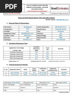 Cable Test Report | PDF | Insulator (Electricity) | Electrical Equipment