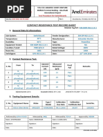 Insulation Resistance Test Form | PDF