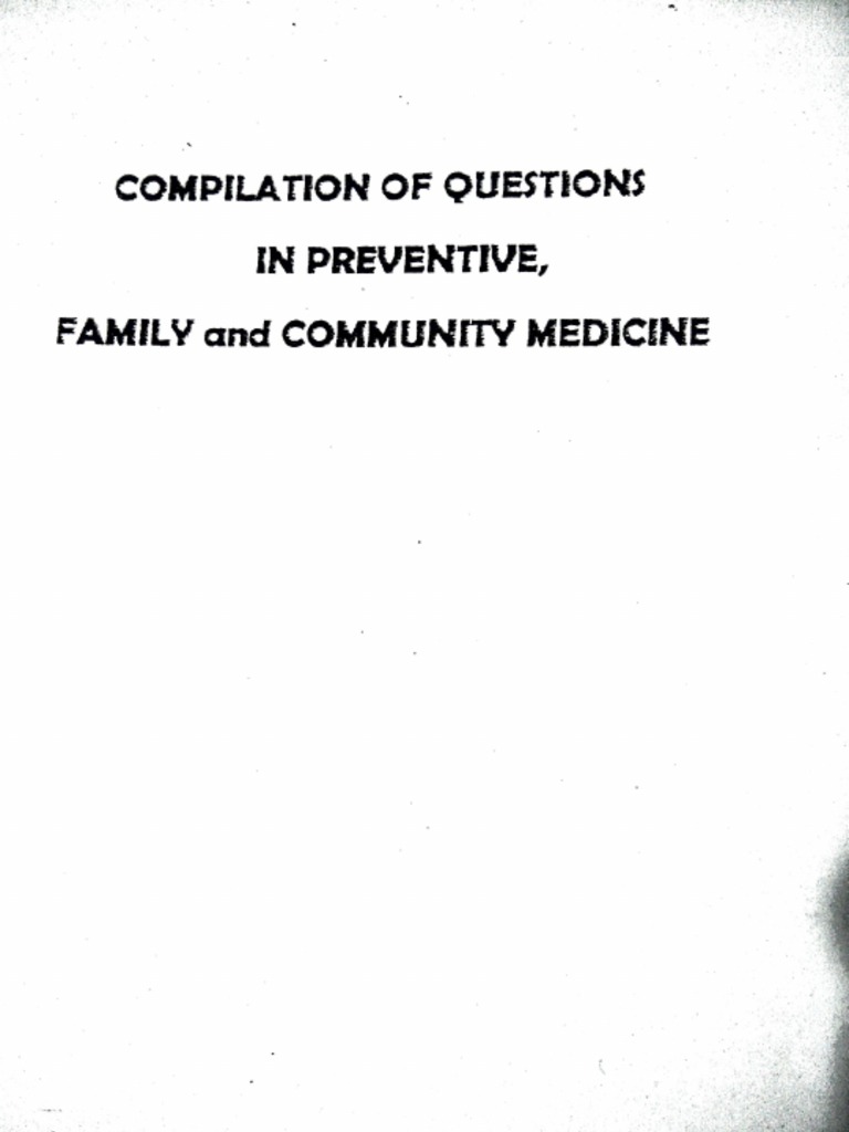 Compilation of Questions in PFCM For PLE | PDF