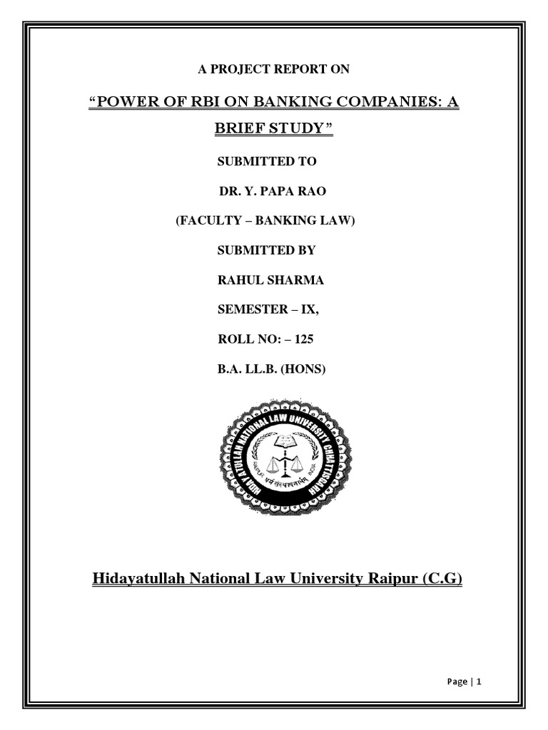 Banking - Project Complete | PDF | Reserve Bank Of India | Clearing ...