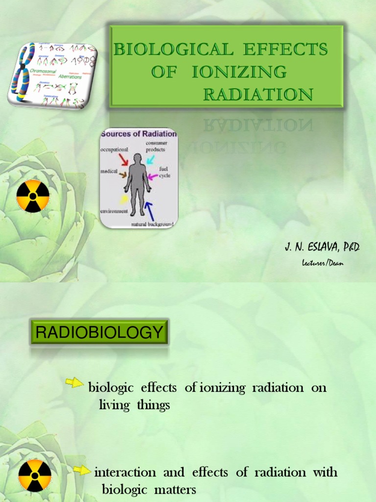 Radiobiological Effects | PDF | Ionizing Radiation | Dna