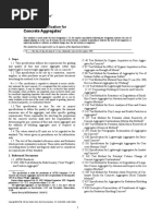Astm C 33 | PDF | Construction Aggregate | Concrete