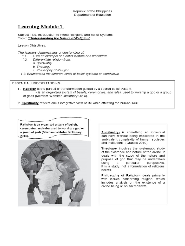 Understanding Religion and Belief Systems | PDF | Monotheism | God