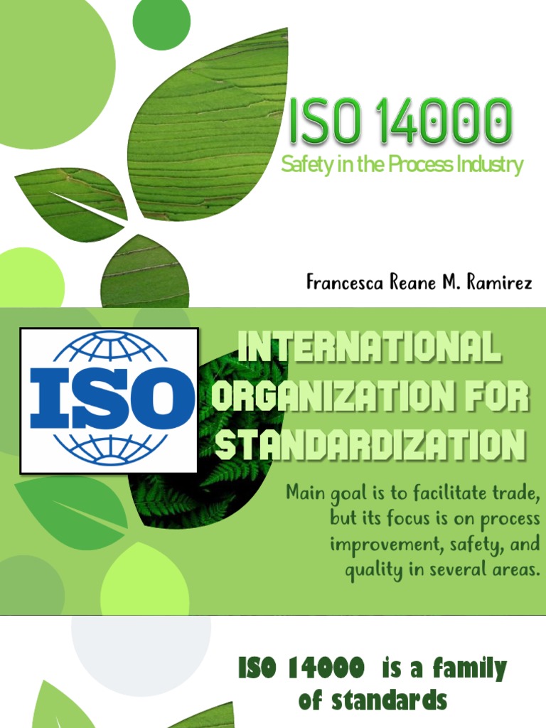 An Overview of ISO 14000 Standards for Environmental Management and Their Role in Improving ...