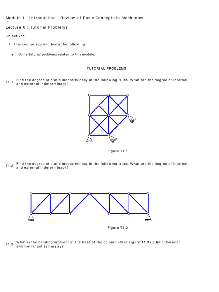 MOD-1 Lecture 6 Tutorial Problems | PDF | Science & Mathematics | Computers