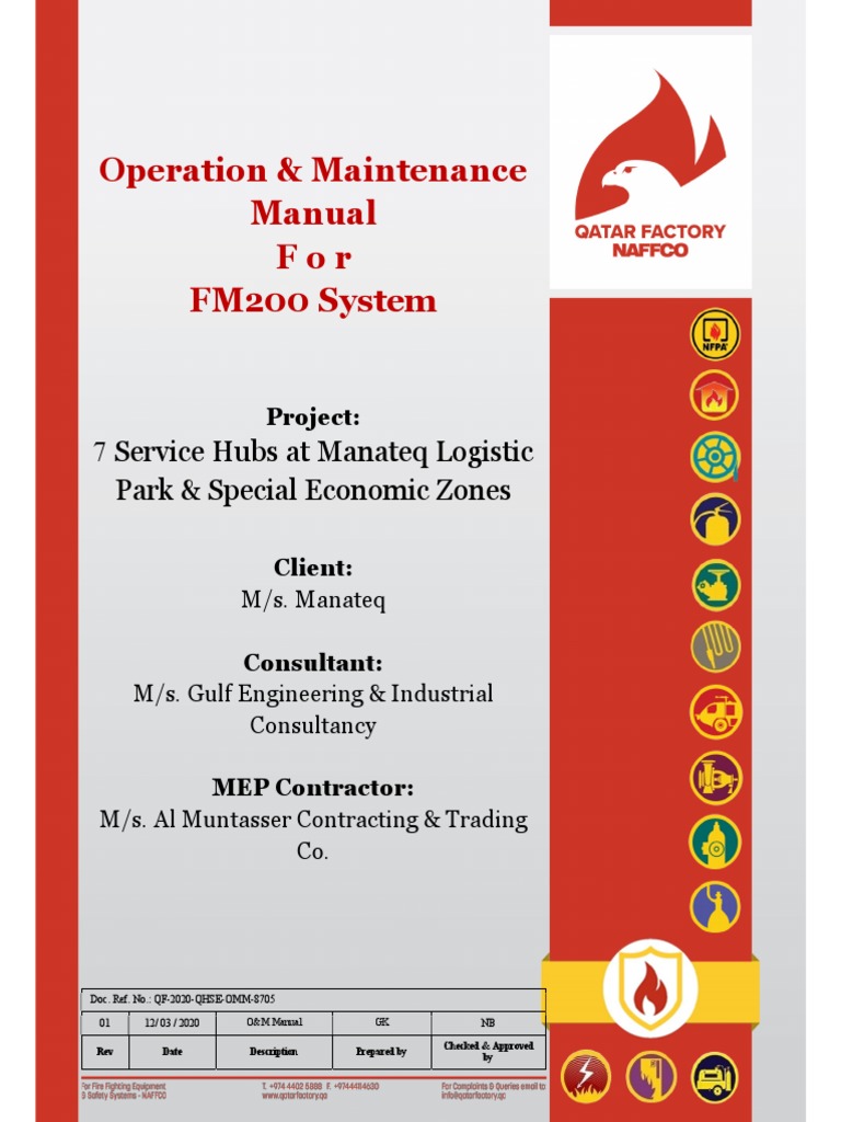 Operation & Maintenance Manual for FM200 System Rev. 01 | Switch | Valve