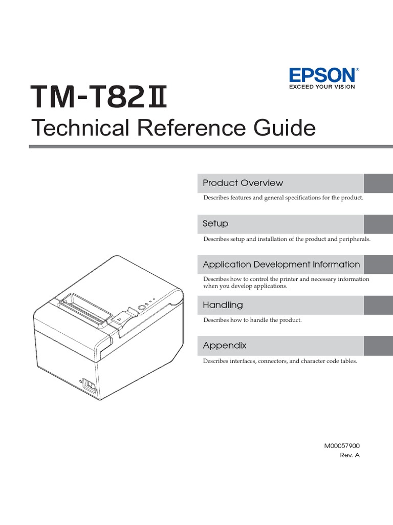 TM-T82II Eng TRG | PDF | Printer (Computing) | Point Of Sale