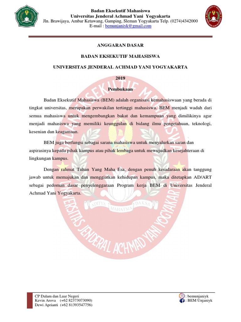 Ad Art Bem Unjani 2019 | PDF