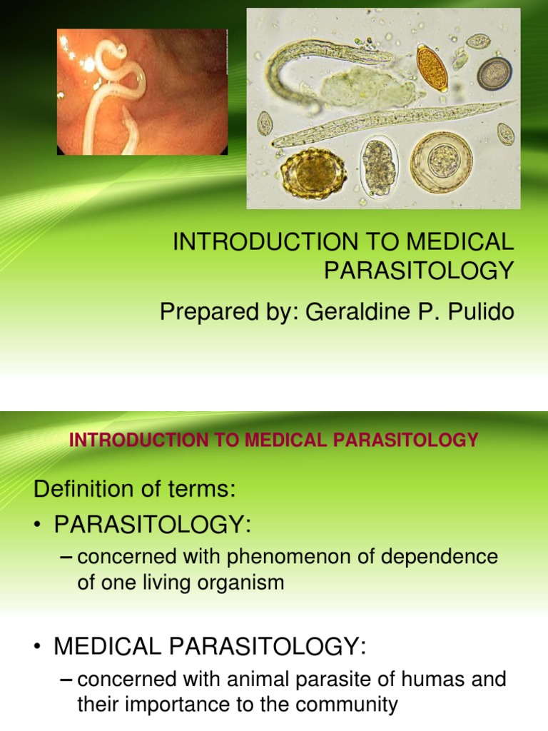 Medical Parasitology Basics | PDF | Parasitism | Parasitology