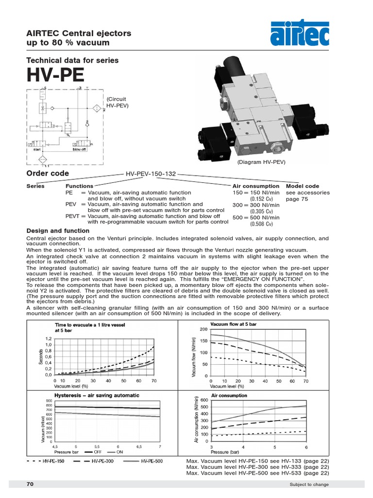 AIRTEC Central Ejectors - 13 | PDF | Vacuum | Valve
