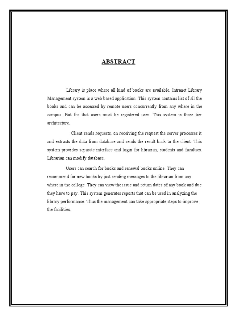 Library Management System Project Report | PDF | Java Virtual Machine ...