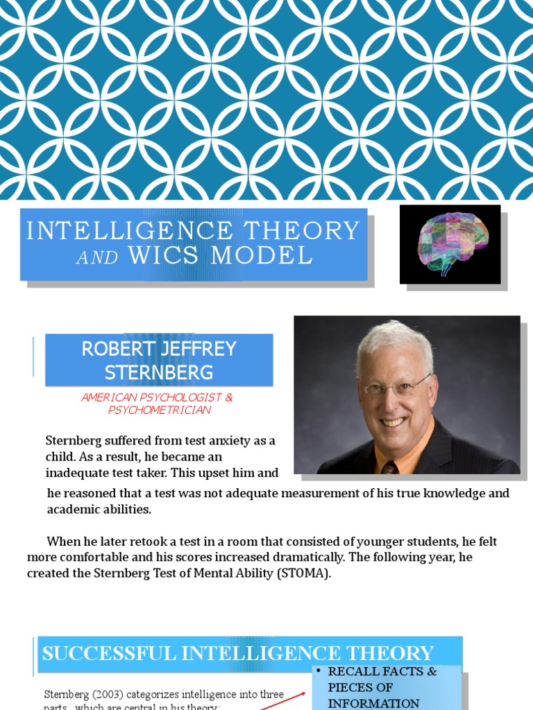 INTELLIGENCE THEORY and WICS MODEL | PDF | Educational Psychology ...