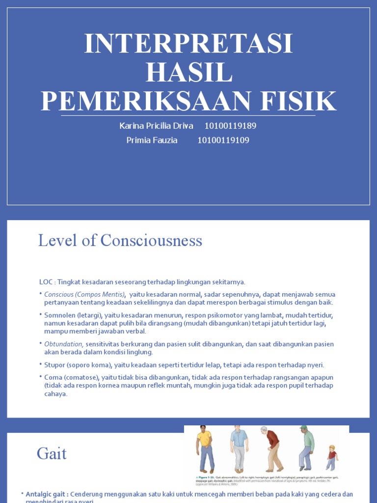 Interpretasi Hasil Pemeriksaan Fisik Oa | PDF