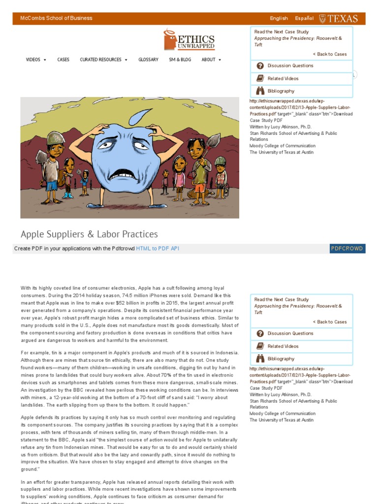 Apple Suppliers and Labor | PDF | Apple Inc. | I Phone