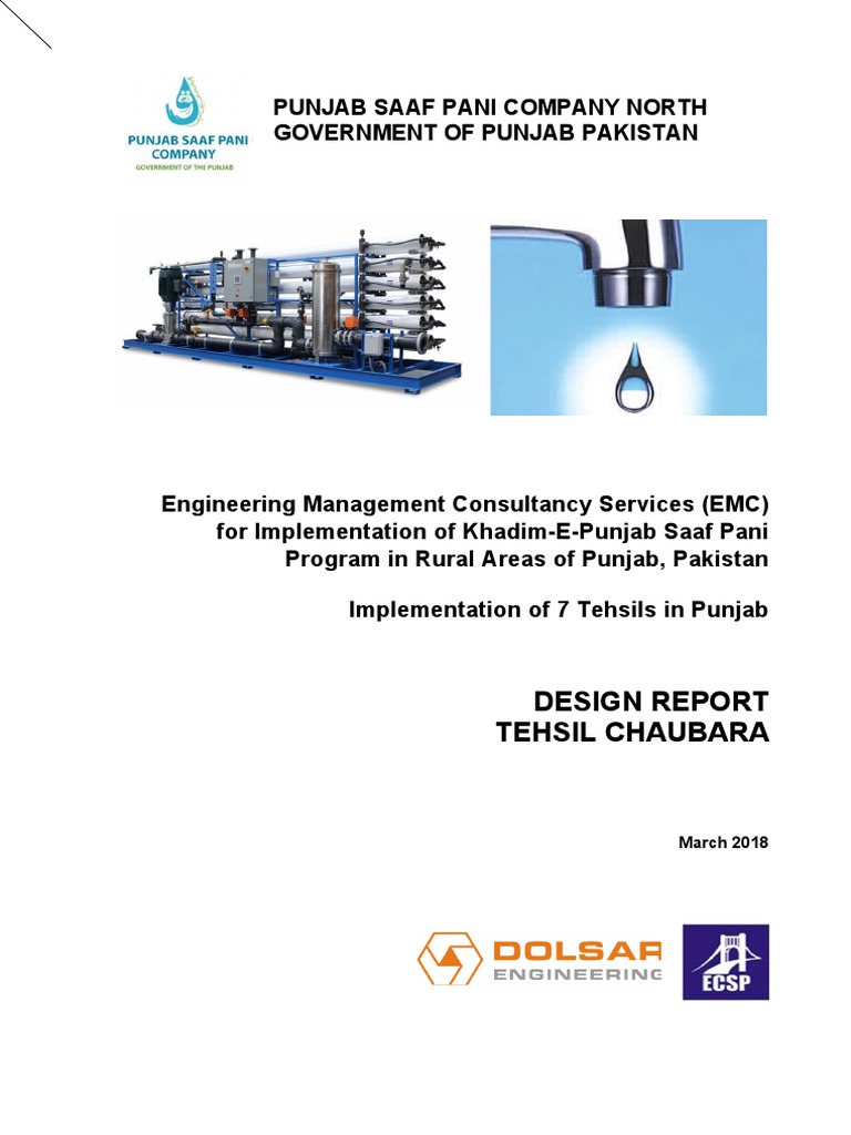 Design Report - Chaubara - Rev00 | PDF | Water Pollution | Drinking Water
