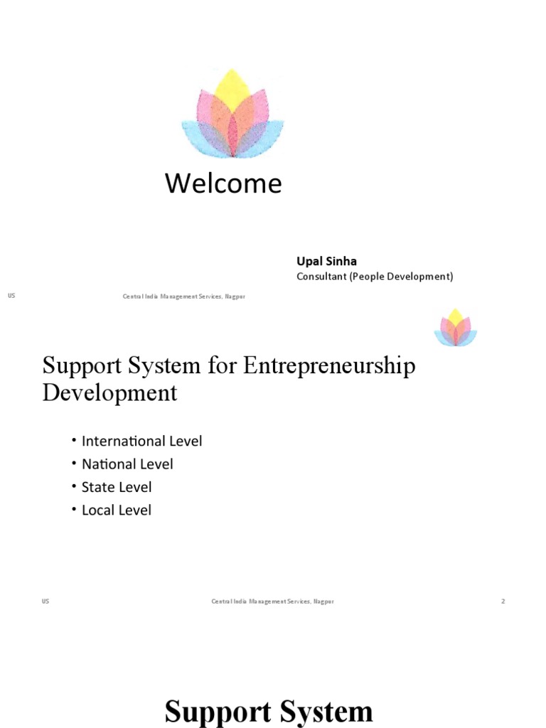 Entrepreneurship Support Systems Overview | PDF | Entrepreneurship ...