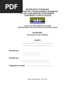 Exemple de Rapport PFE Informatique | PDF | Informatique