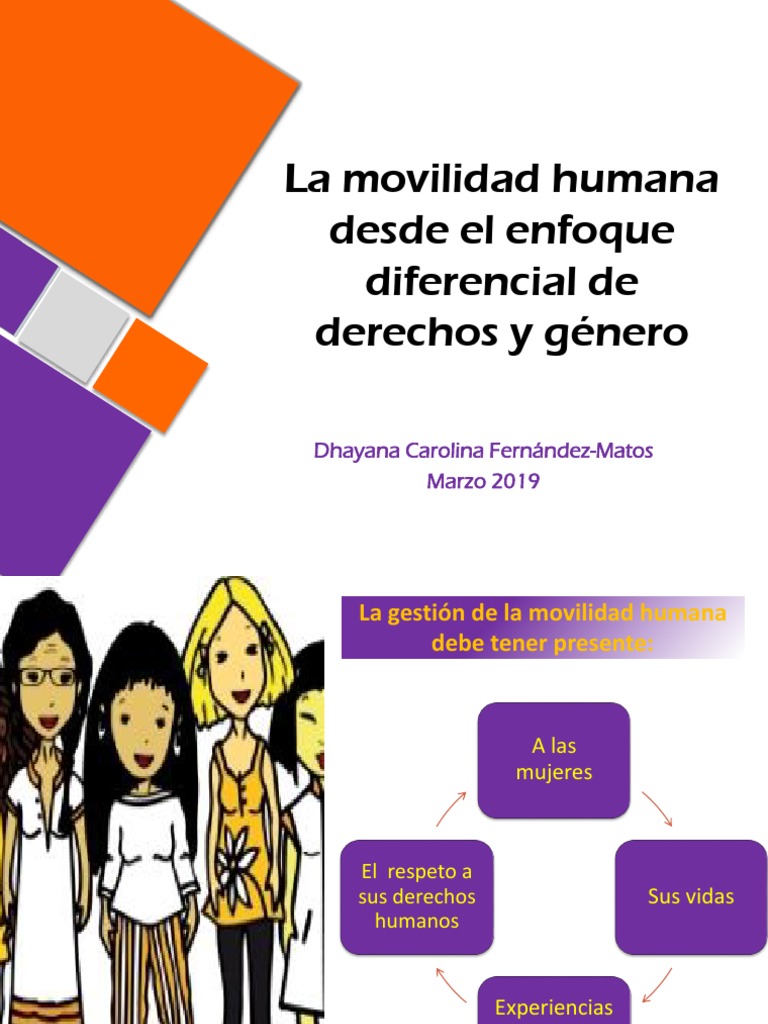 La Movilidad Humana Desde El Enfoque Diferencial De Derechos Y Género