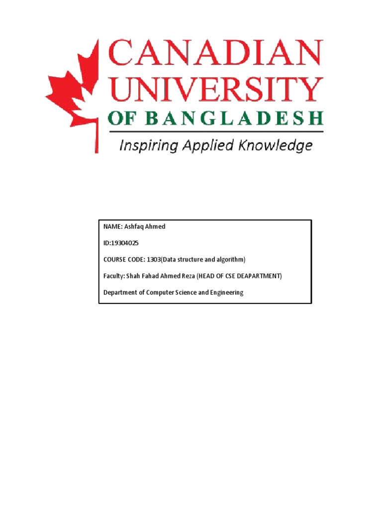 CSE-1303 Final-Assignment 19304025 | PDF | Boolean Data Type | Data Type