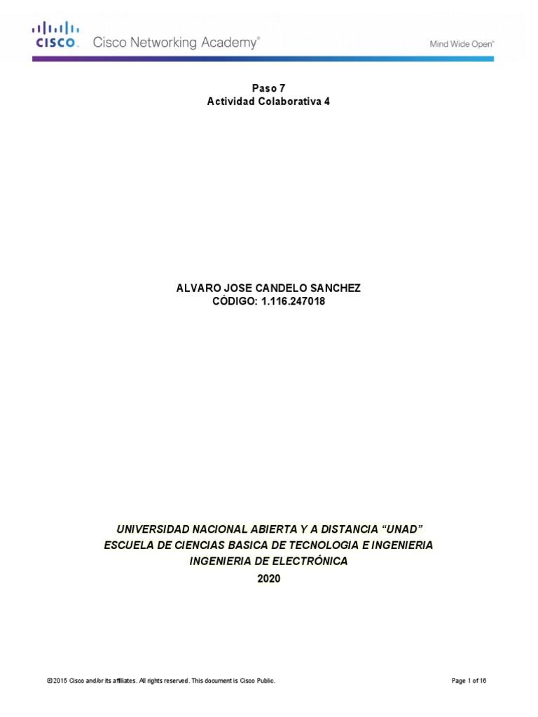 Informe CCNPv7.1 SWITCH Lab7-1 NTP STUDENT | PDF | Network Switch | Internet Standards