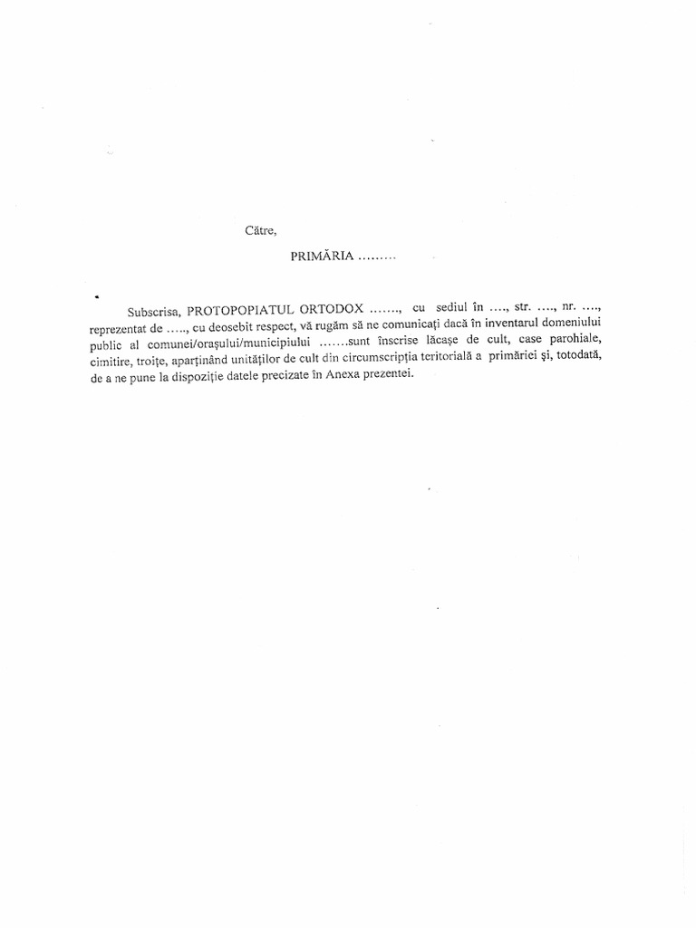 Model Adresa Primarie | PDF